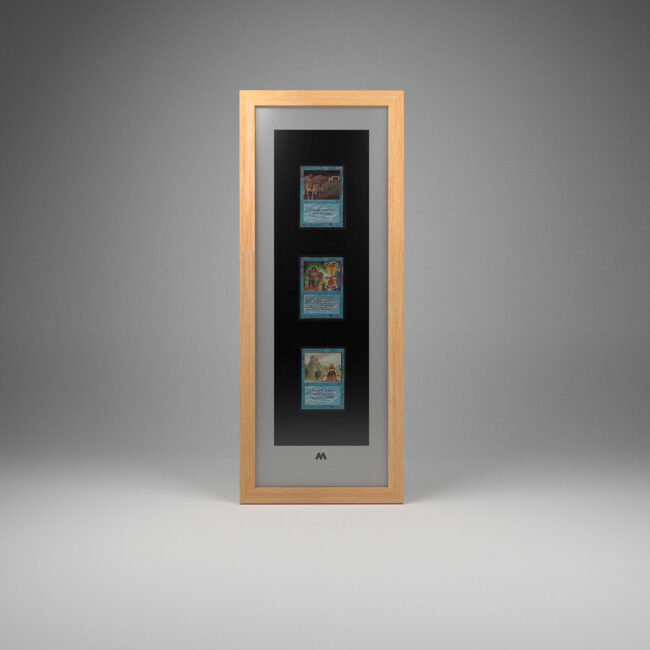 Magic The Gathering (MTG) 3 Card Frame 18cmx50cm Long Portrait Display ...