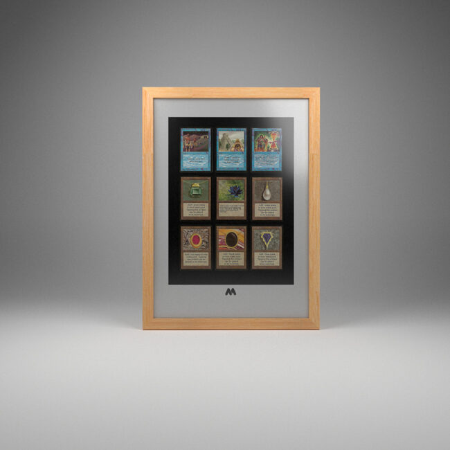 Magic The Gathering (MTG) TCG 9 Card Frame A3 Portrait Display - Mountame